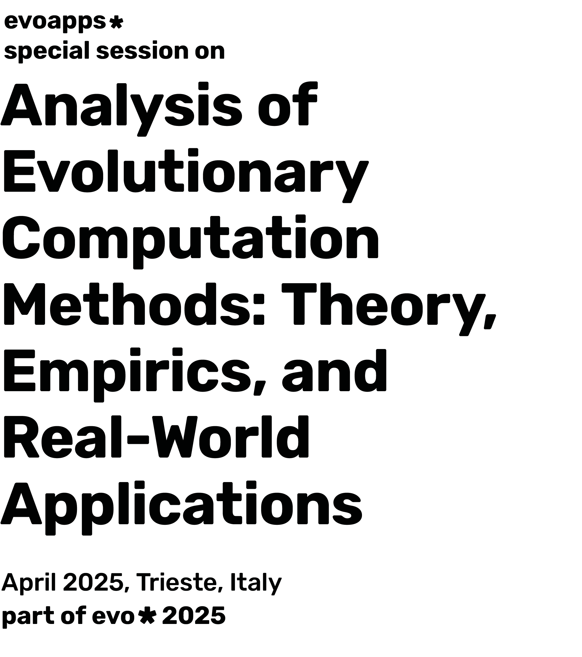 Analysis of Evolutionary Computation Methods: Theory, Empirics, and Real-World Applications ...